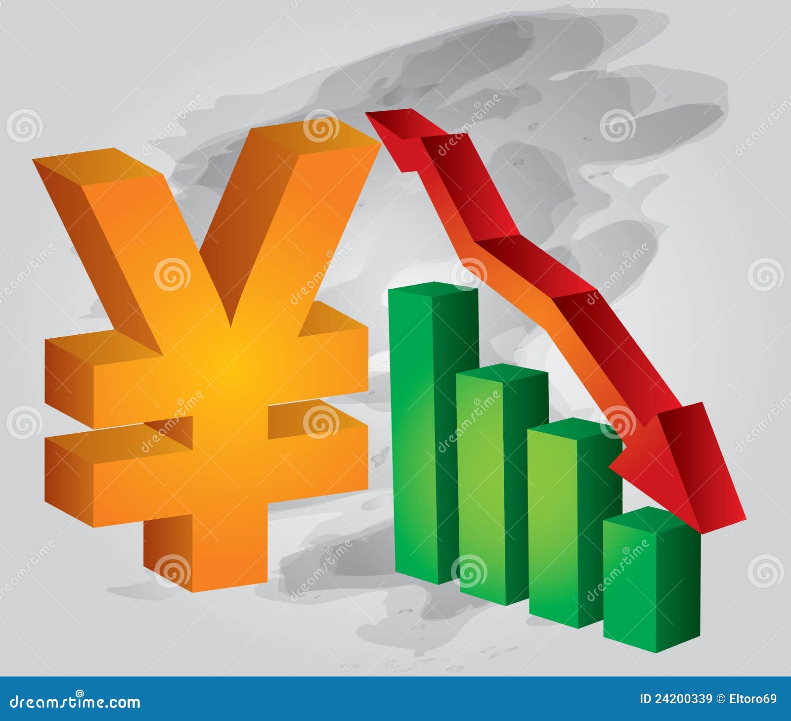 Yuan exchange rate stock vector. Illustration of analyst - 24200339