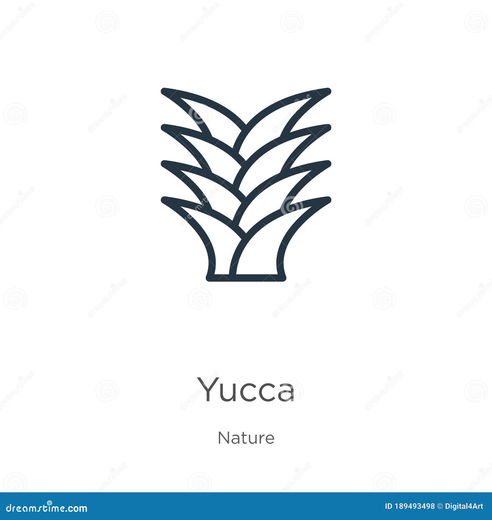 Yucca Icon Vector. Trendy Flat Yucca Icon From Nature Collection ...