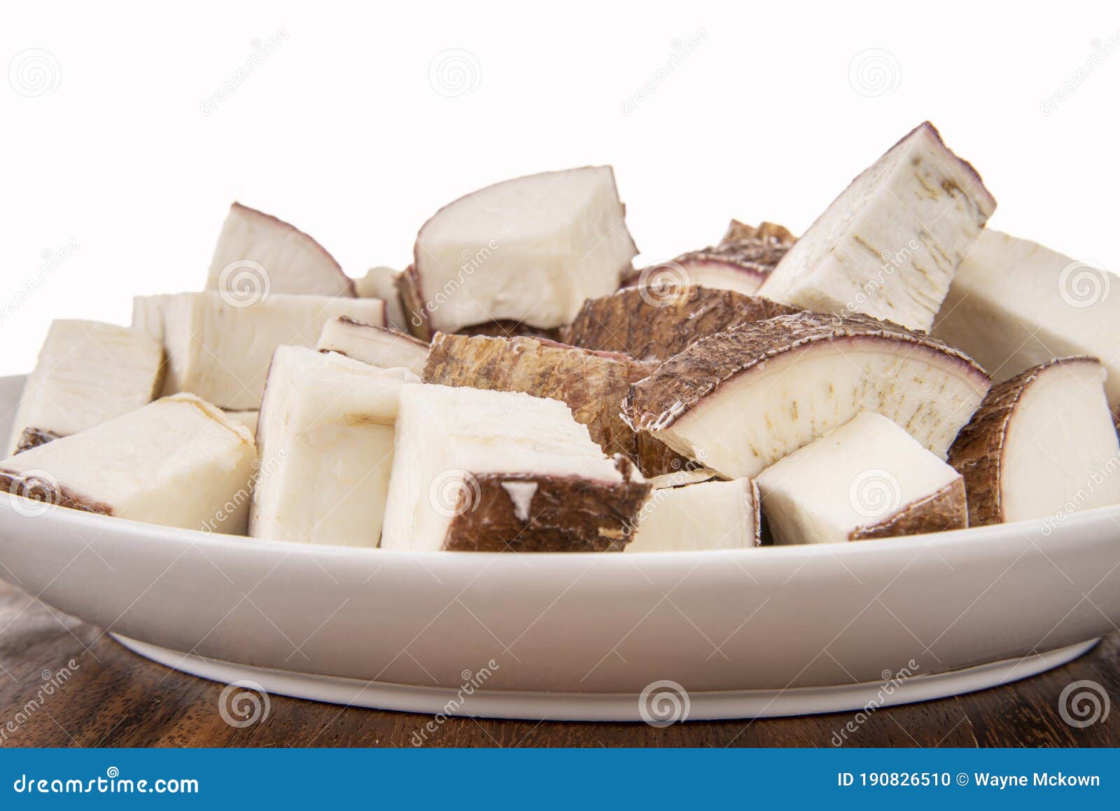 Cut Up Yucca Root,vegetable Stock Photo - Image of fruit, brazilian ...