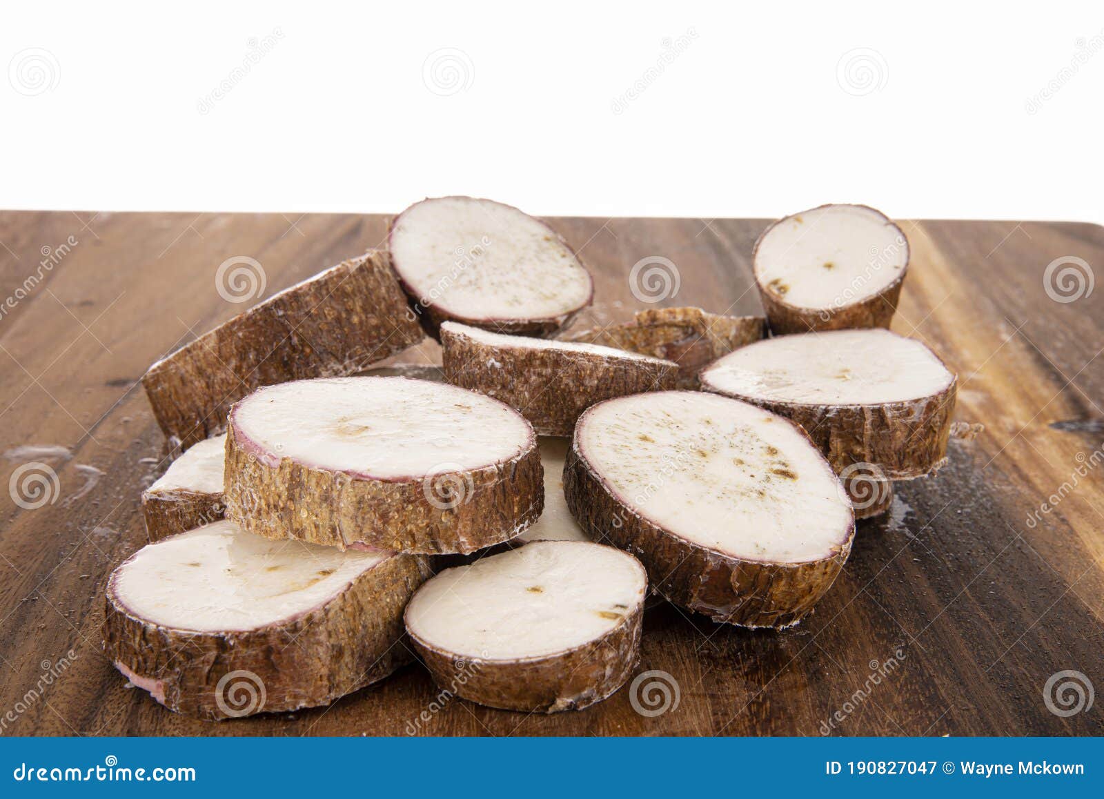Cut Up Yucca Root,vegetable Stock Image - Image of agriculture, bulb ...