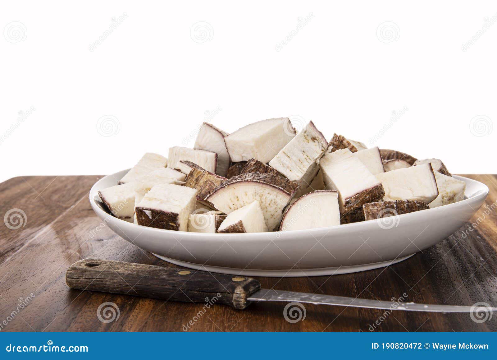 Yucca root,vegetable stock photo. Image of industry - 190820472