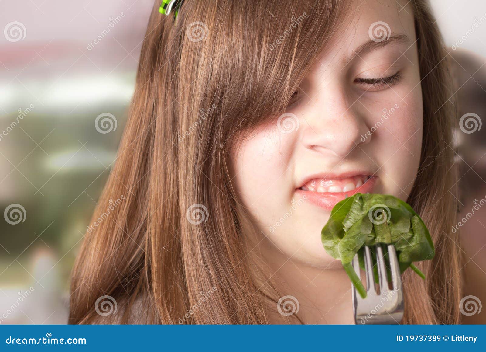 Yucky Green stock image. Image of dish, fork, fresh, spinach - 19737389