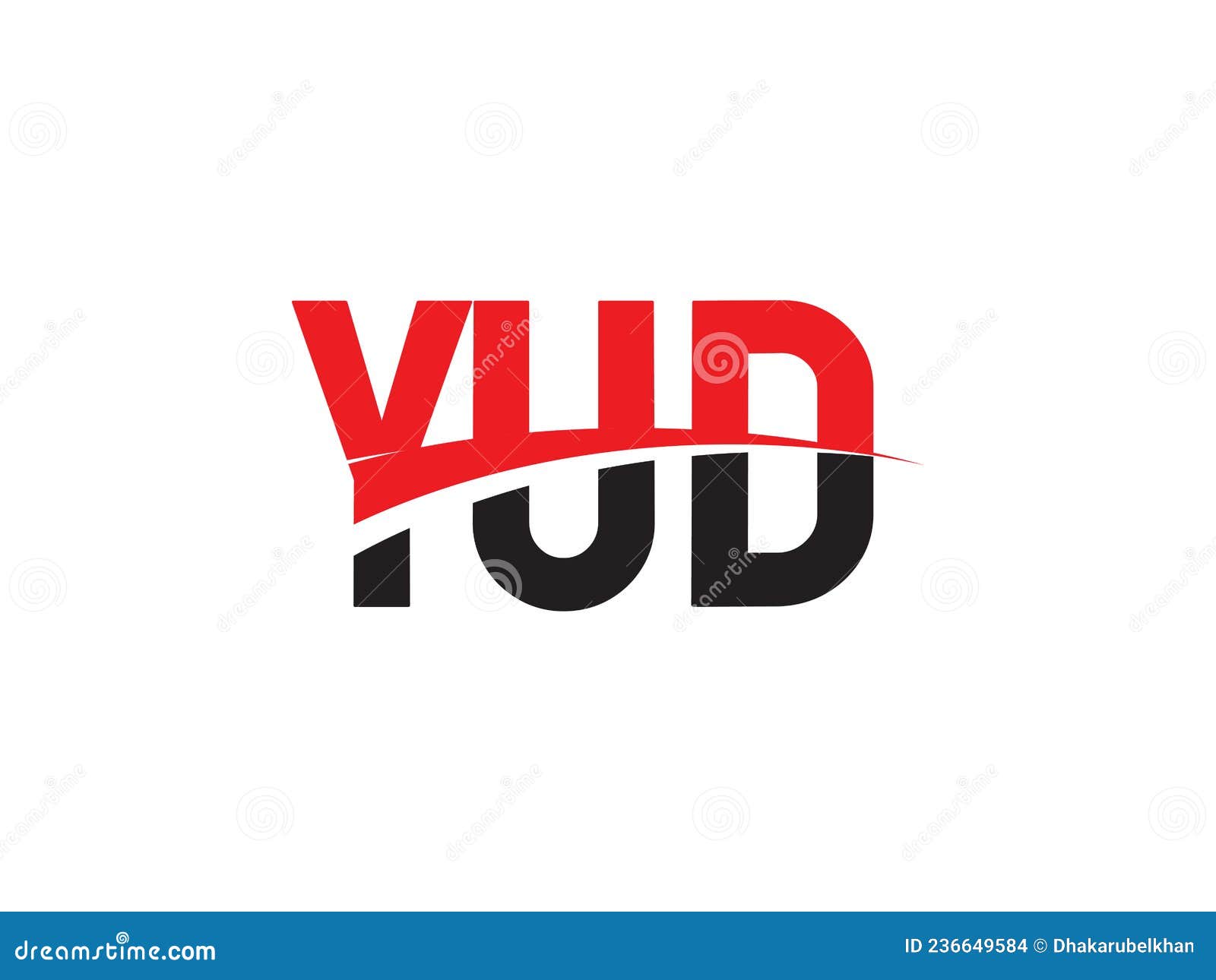 YUD Letter Initial Logo Design Vector Illustration Stock Vector ...