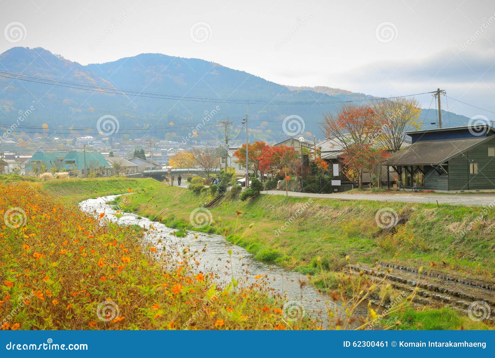 Yufuin Stad Oita, Kyushu, Japan Fotografering för Bildbyråer - Bild av ...