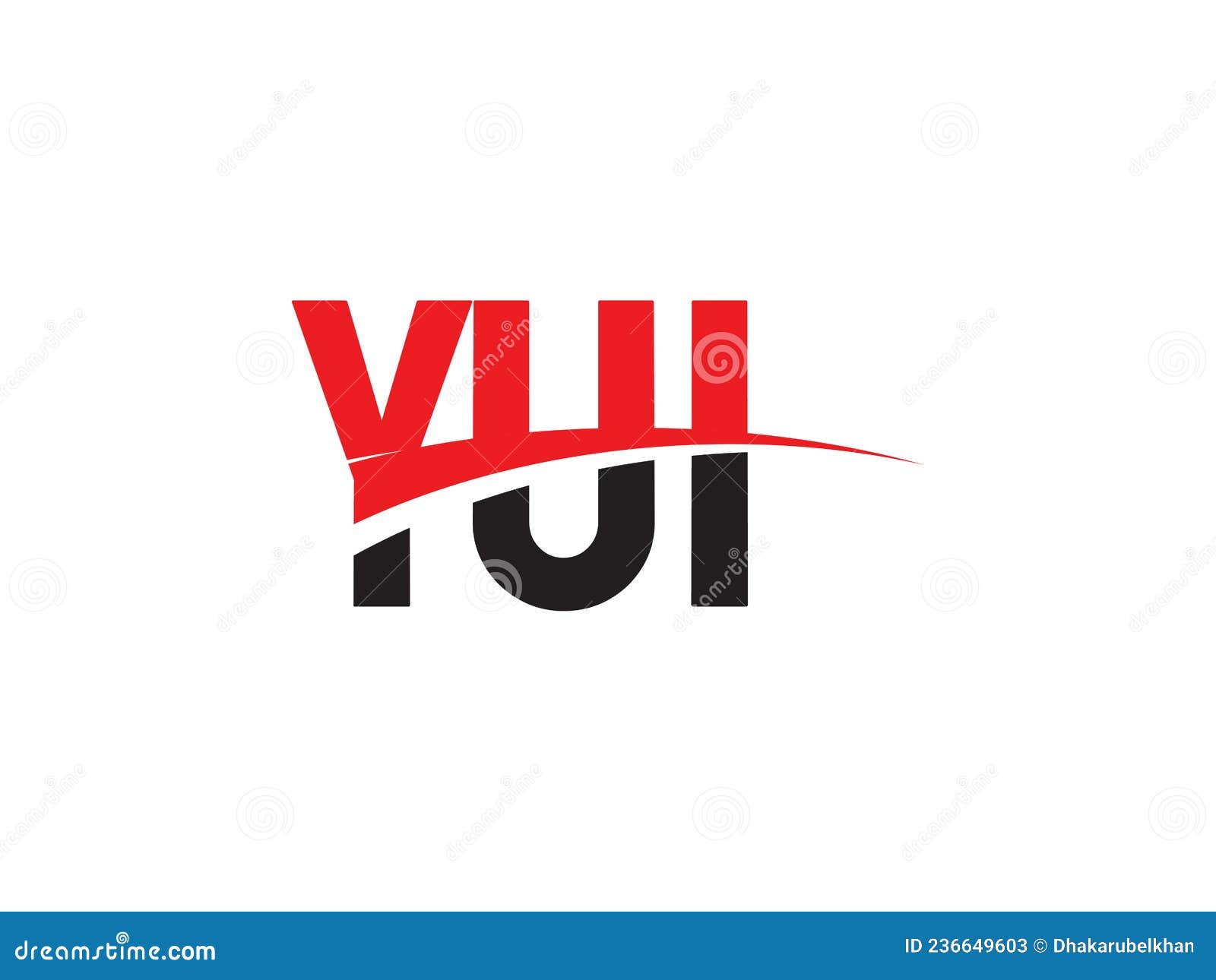 YUI Letter Initial Logo Design Vector Illustration Stock Vector ...