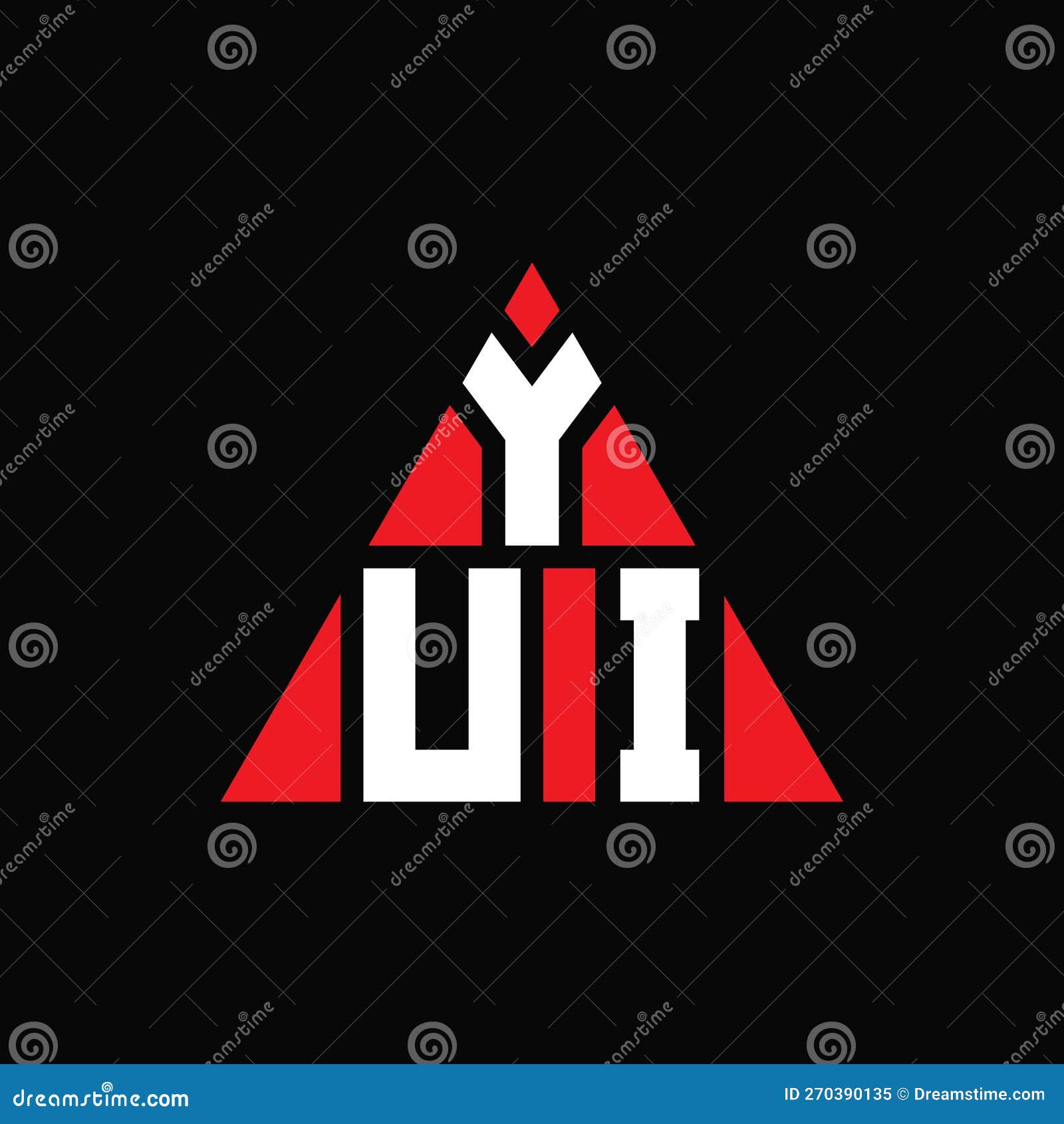 YUI Triangle Letter Logo Design with Triangle Shape. YUI Triangle Logo ...