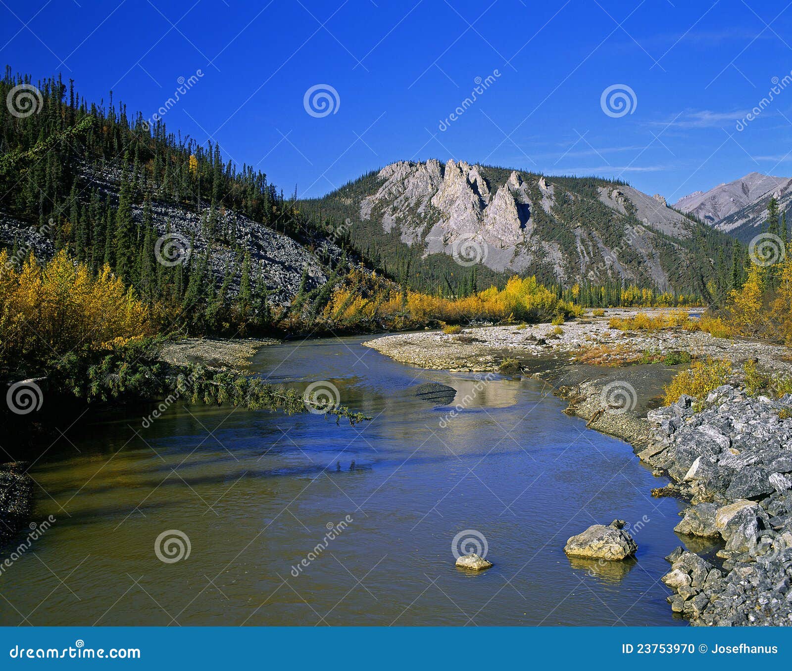 Yukon in the fall stock photo. Image of scenery, hills - 23753970