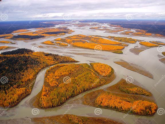 Yukon river Alaska stock image. Image of alaska, seasons - 44892105