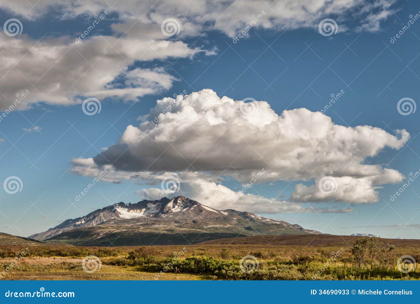 Yukon scenery with clouds. stock image. Image of canada - 34690933