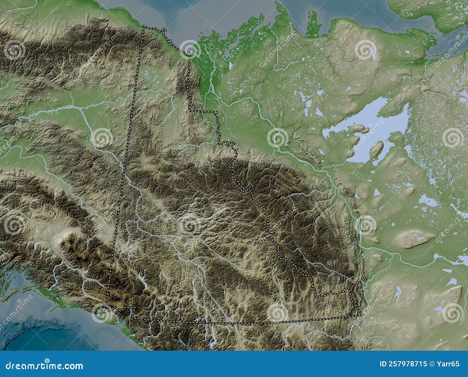 Yukon, Canada. Wiki. No Legend Stock Illustration - Illustration of ...