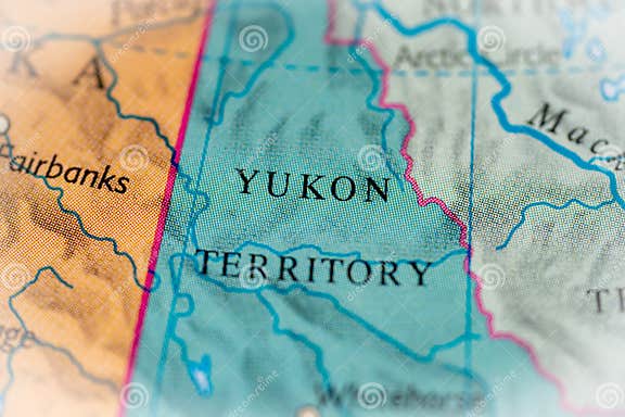 Yukon Territory State, Canada Highlighted on a World Map Stock Photo ...