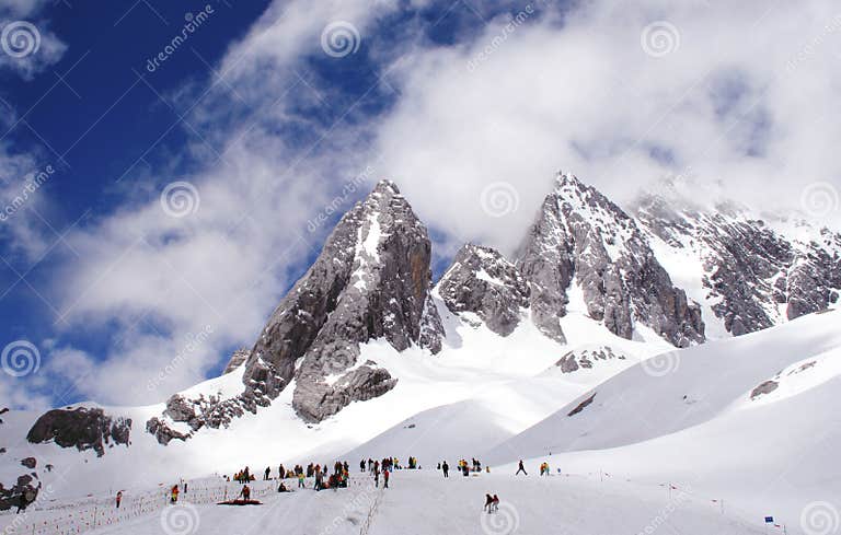 Yulong snow mountain stock photo. Image of yunnan, china - 8347742