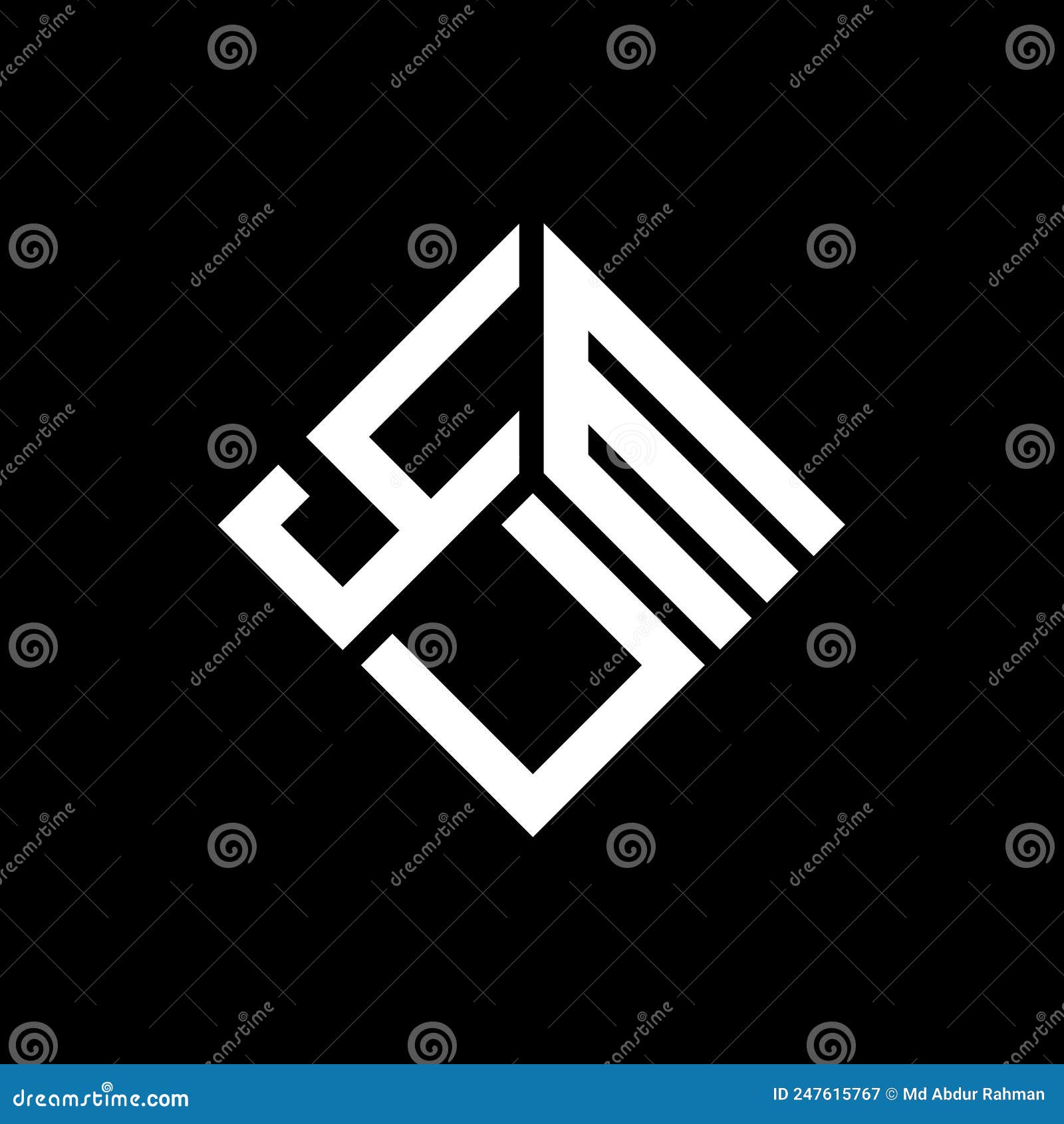 YUM Letter Logo Design on Black Background. YUM Creative Initials ...