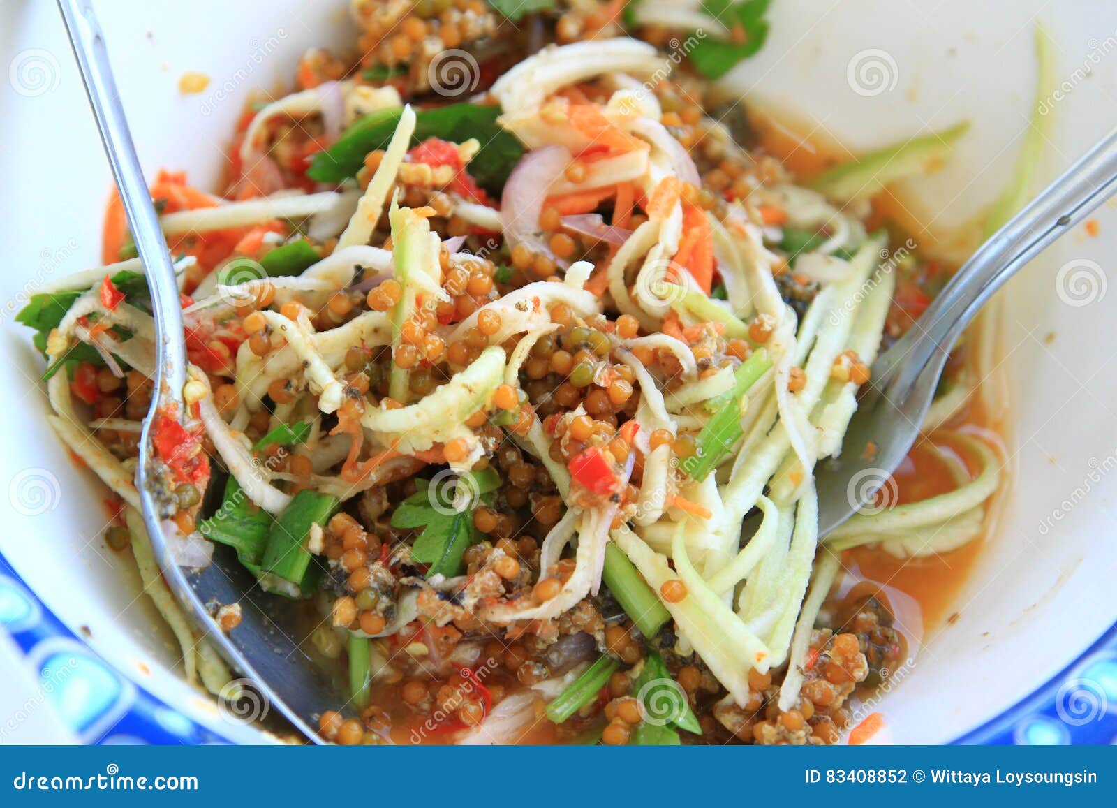 Yum lizard eggs thai food stock photo. Image of green - 83408852