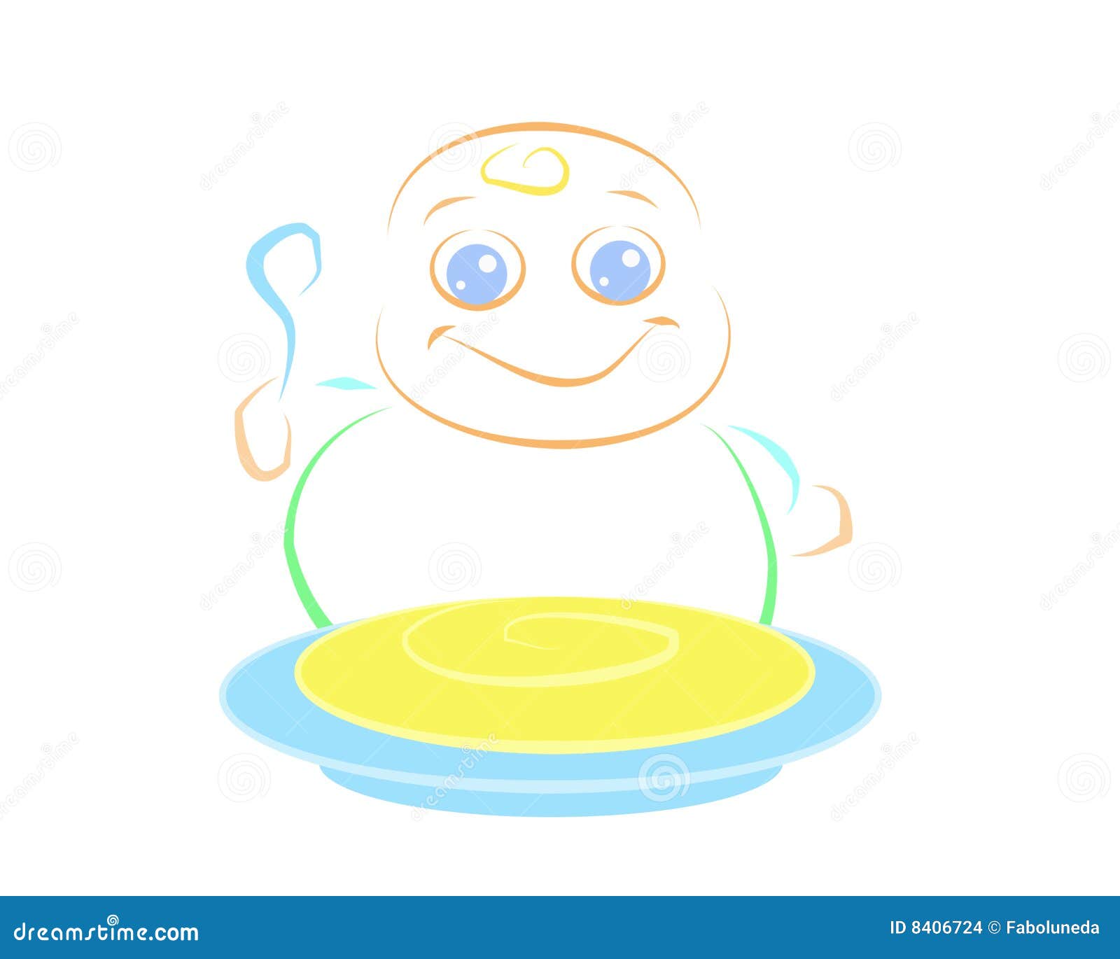 Yummy Baby stock illustration. Illustration of tender - 8406724