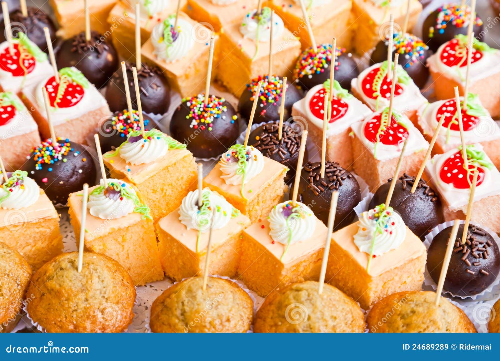 Yummy Cakes stock image. Image of gourmet, cream, decoration - 24689289