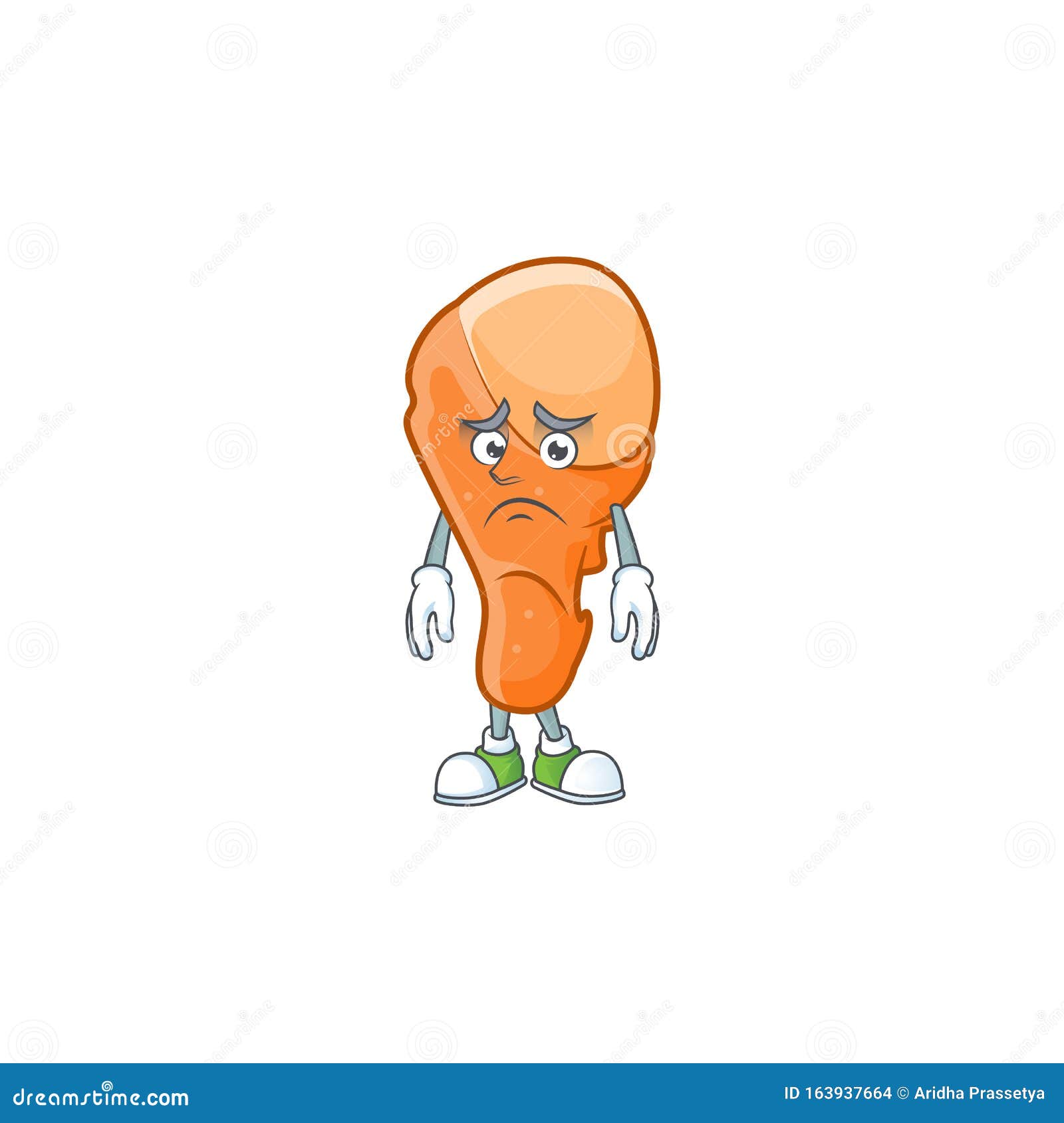 Afraid Chicken Biryani Isolated In The Mascot Vector Illustration ...
