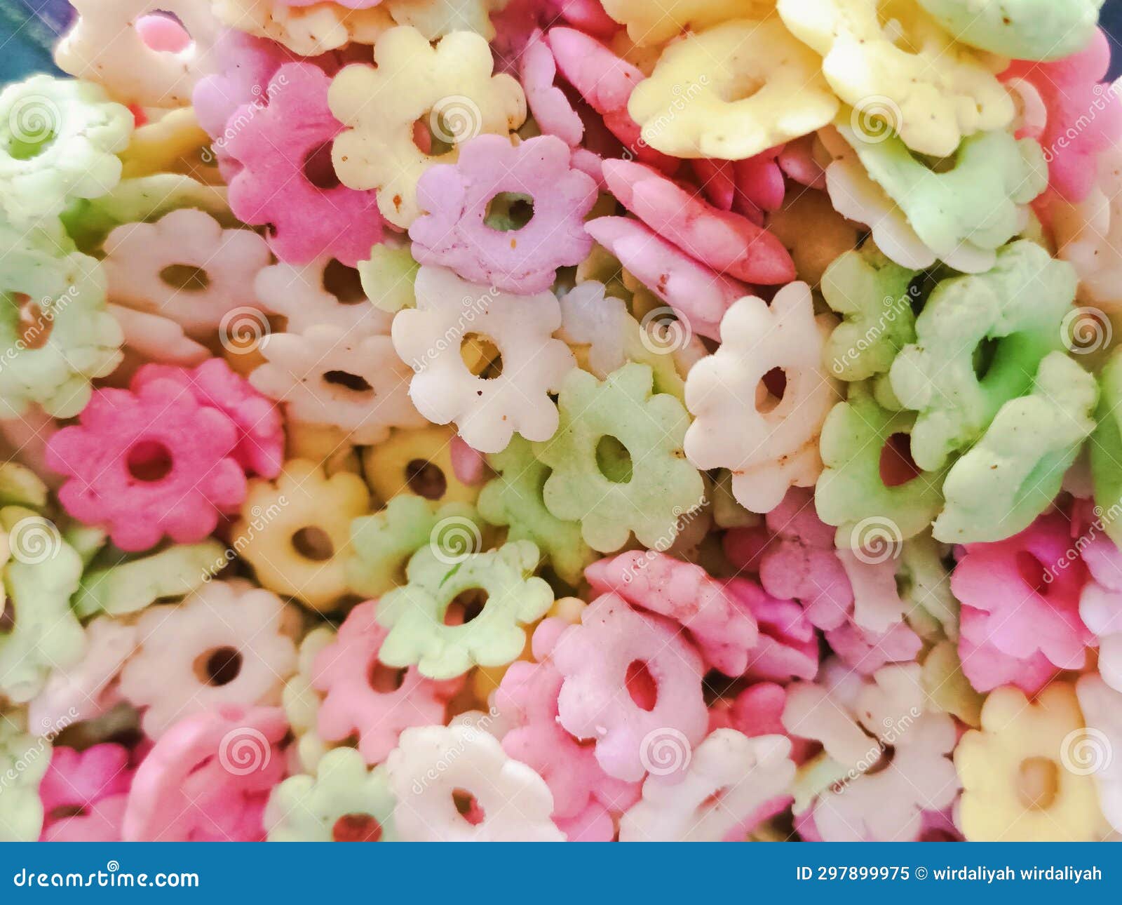 Yummy Colorful Ajisan Sakura Cracker Stock Image - Image of indonesian ...
