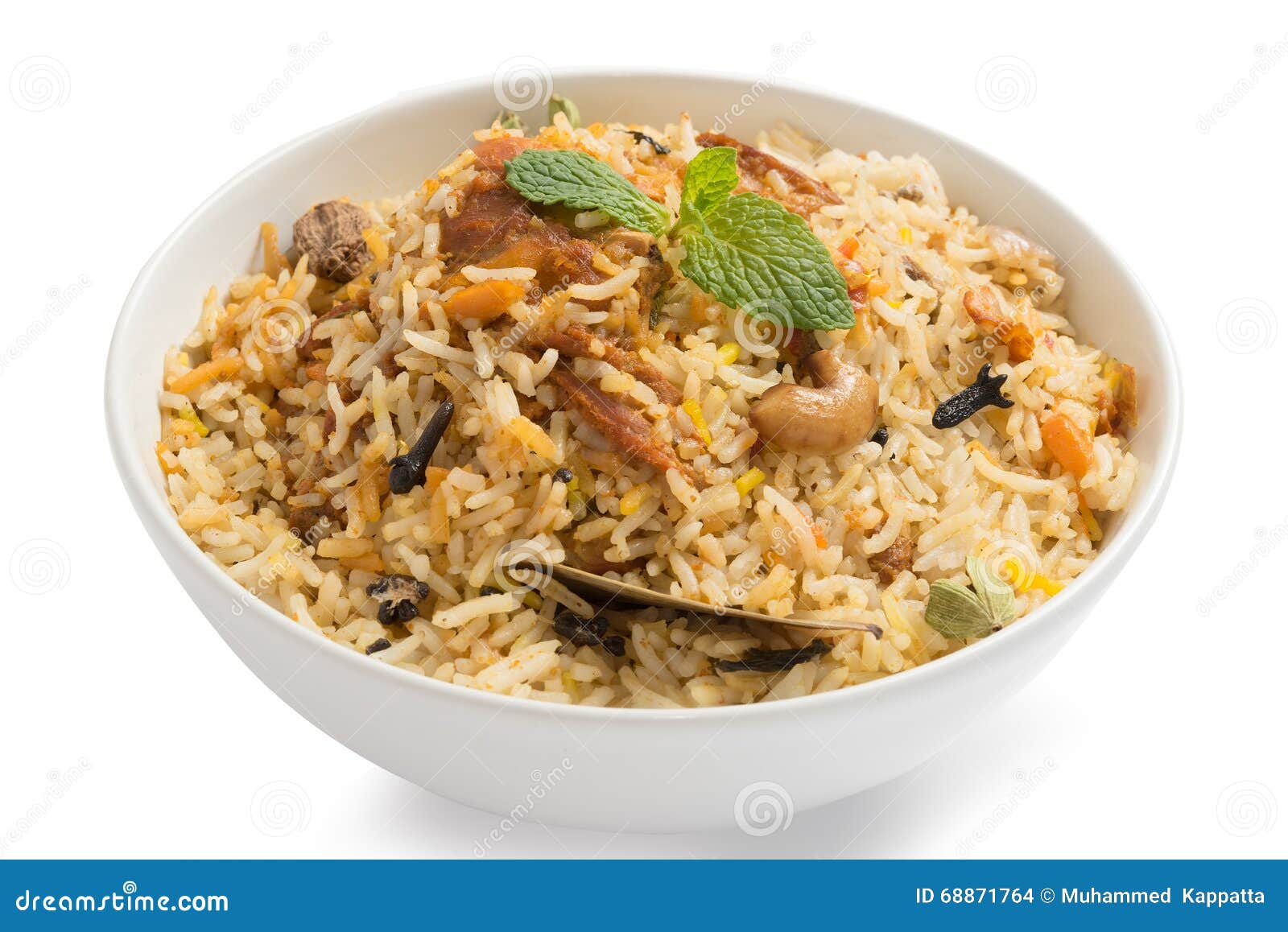 Yummy Delicious Chicken Biryani Stock Photo - Image of fried, indian ...