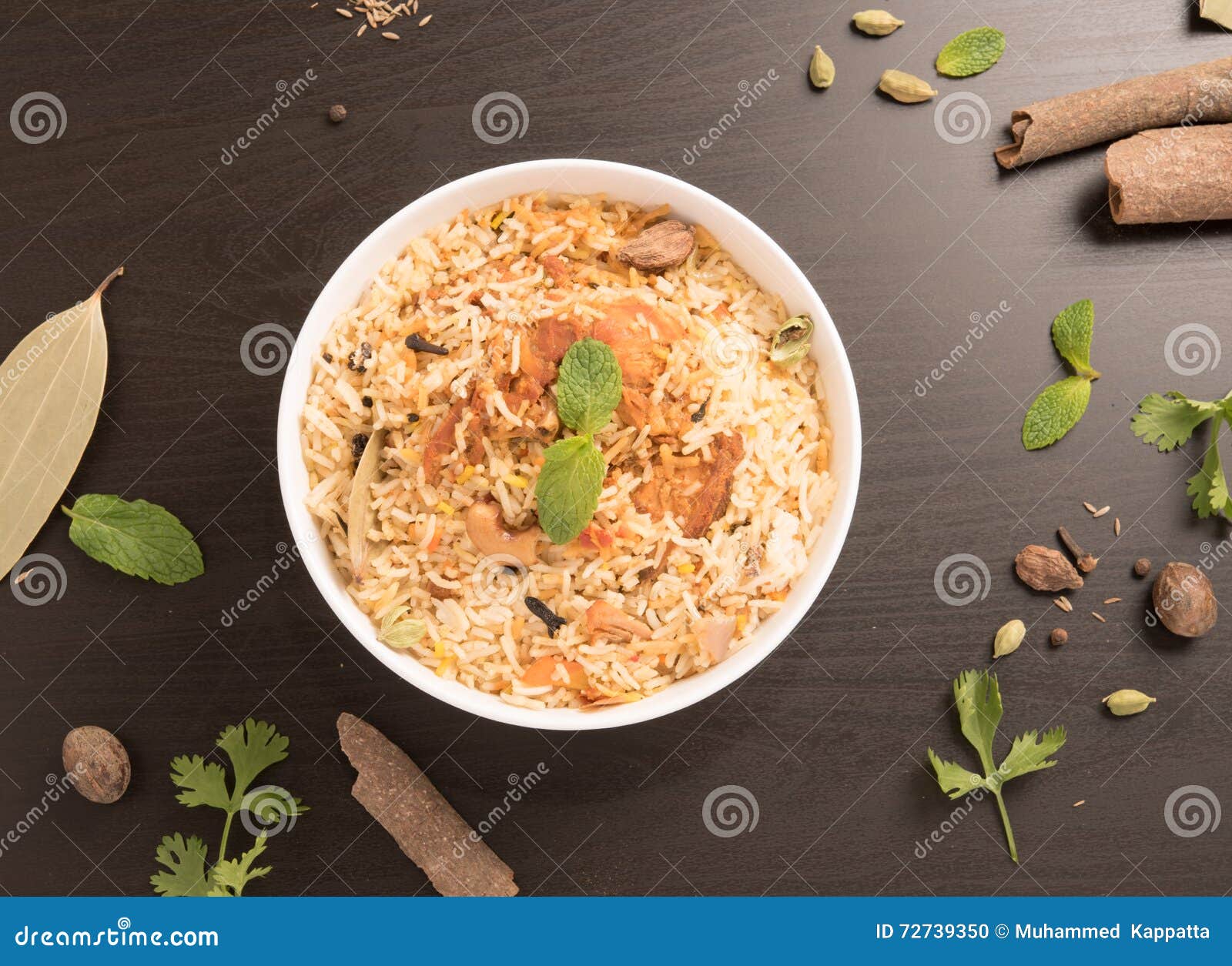 Yummy Delicious Chicken Biryani. Stock Photo - Image of food, india ...
