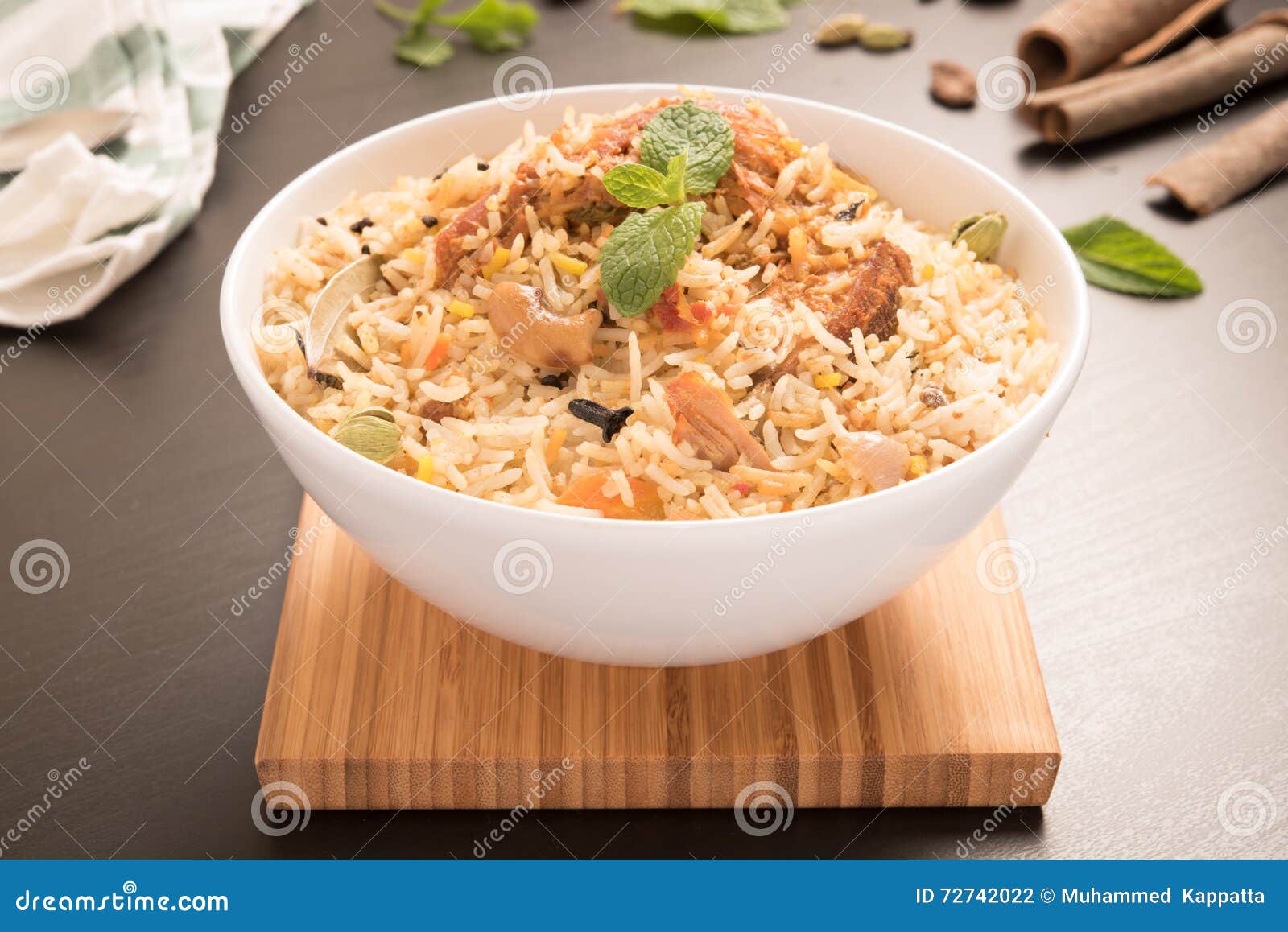 Yummy Delicious Chicken Biryani Stock Photo - Image of basmati ...