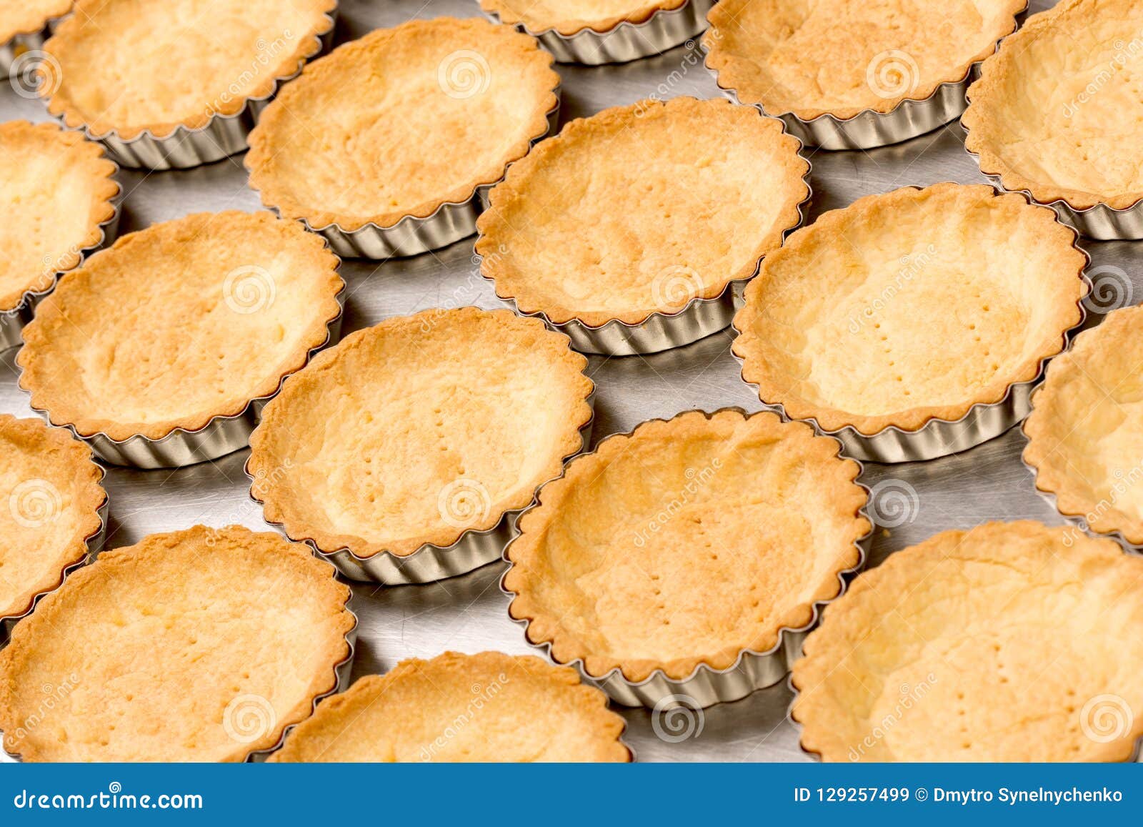 Yummy Golden Round Shortbread Biscuits Cluse Up. Stock Image - Image of ...