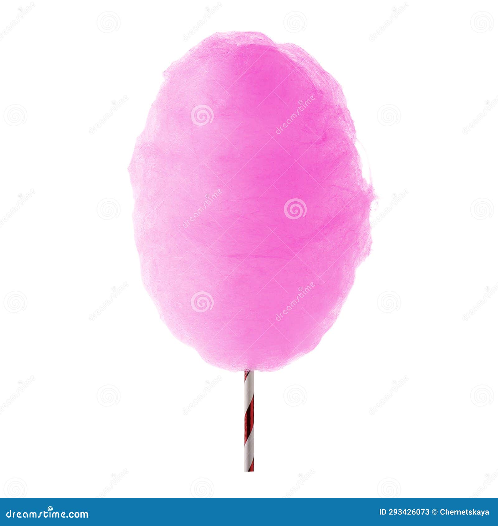 Yummy Pink Cotton Candy Isolated on White Stock Image - Image of ...