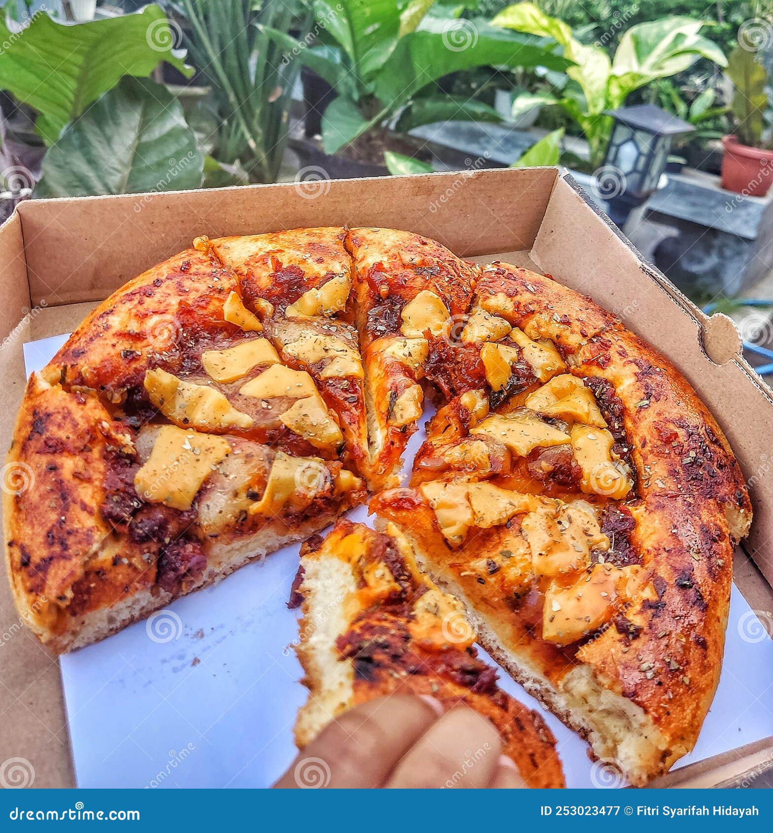 Yummy pizza slices stock image. Image of slices, slice - 253023477