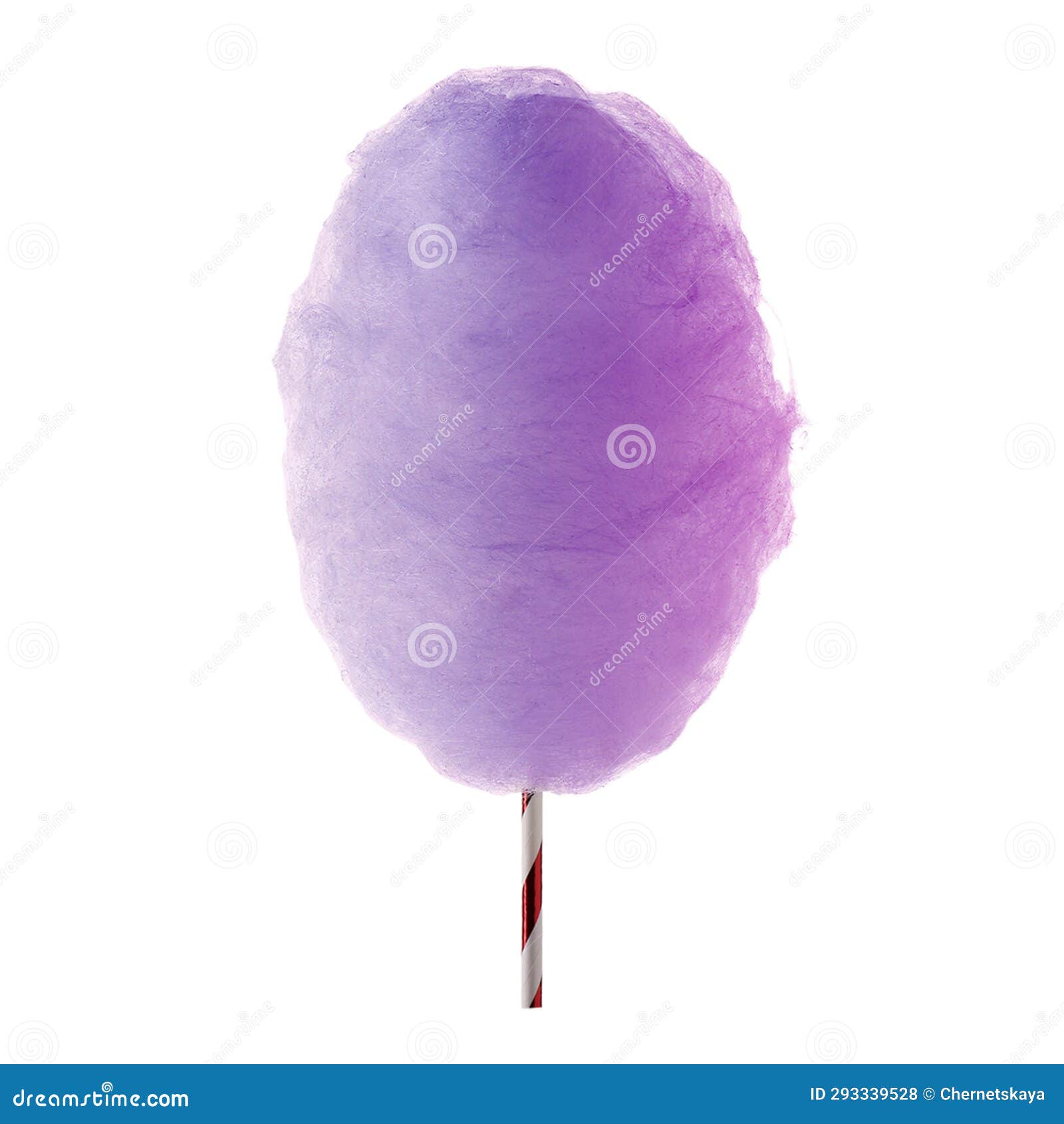 Yummy Purple Cotton Candy Isolated on White Stock Photo - Image of ...