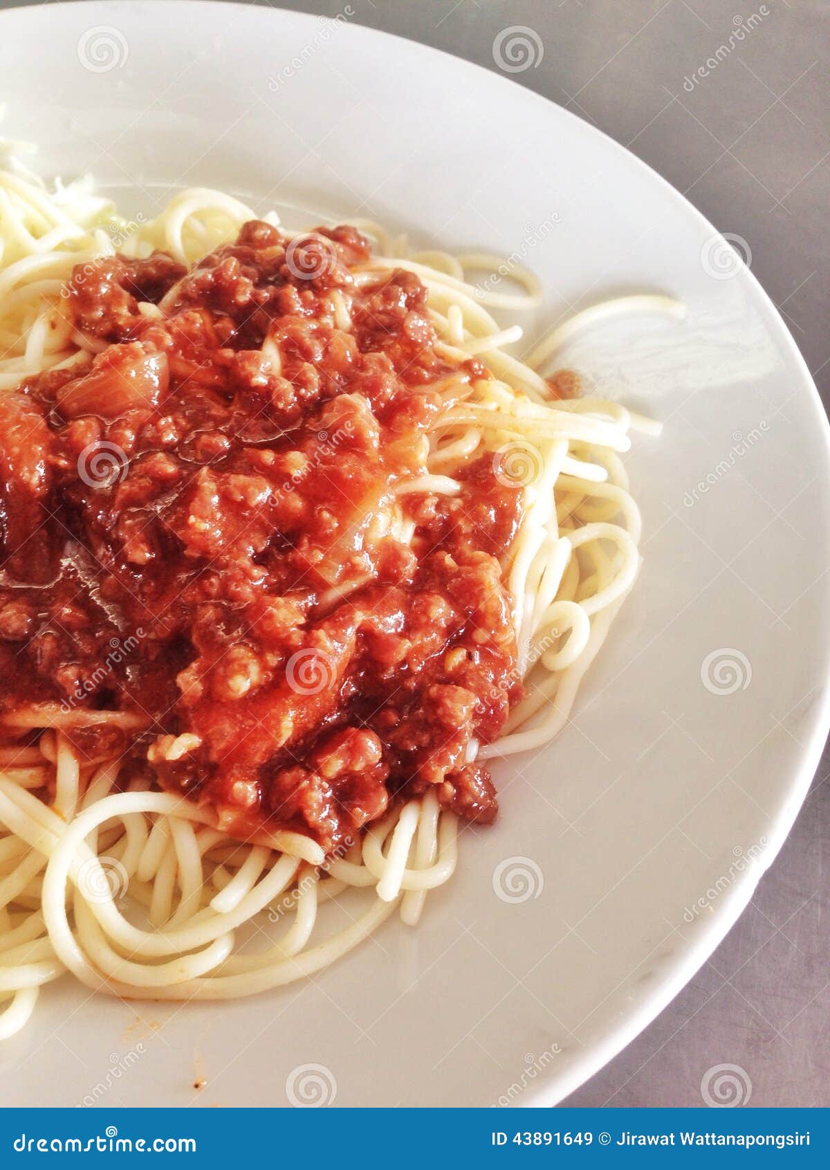 Yummy spaghetti stock image. Image of food, sauce, yummy - 43891649