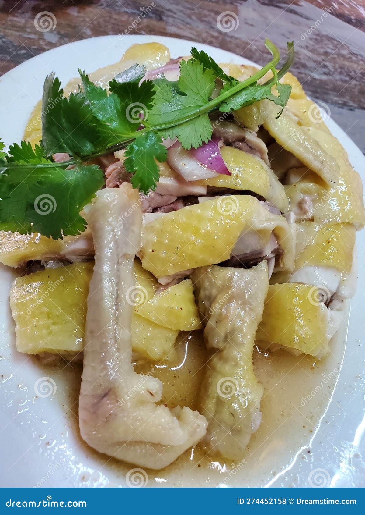 Yummy Steam Salted Chicken in China Stock Photo - Image of salted ...