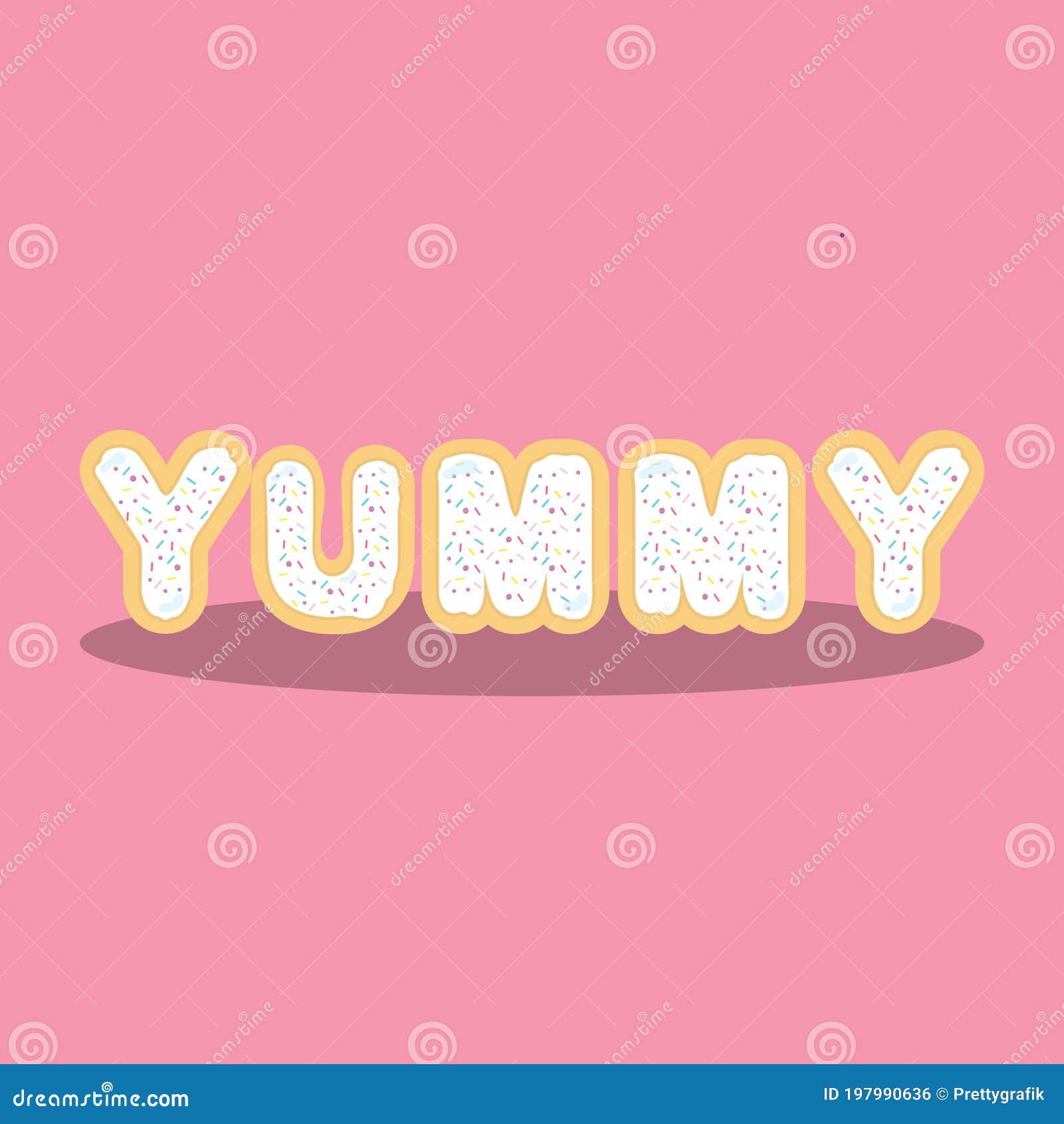 YUMMY WHITE DONUT ALPHABET YUMMY 31 Stock Vector - Illustration of ...