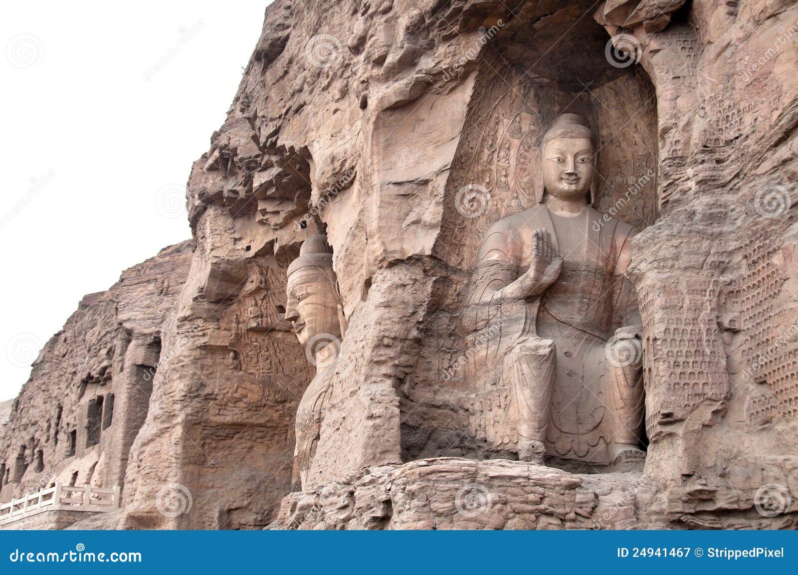 Yungang Grottoes, Datong, China Stock Image - Image of shanxi, buddhist ...