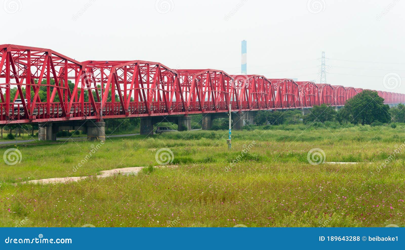 Xiluo Bridge in Xiluo, Yunlin, Taiwan. the Bridge Was Opened in 1953 ...