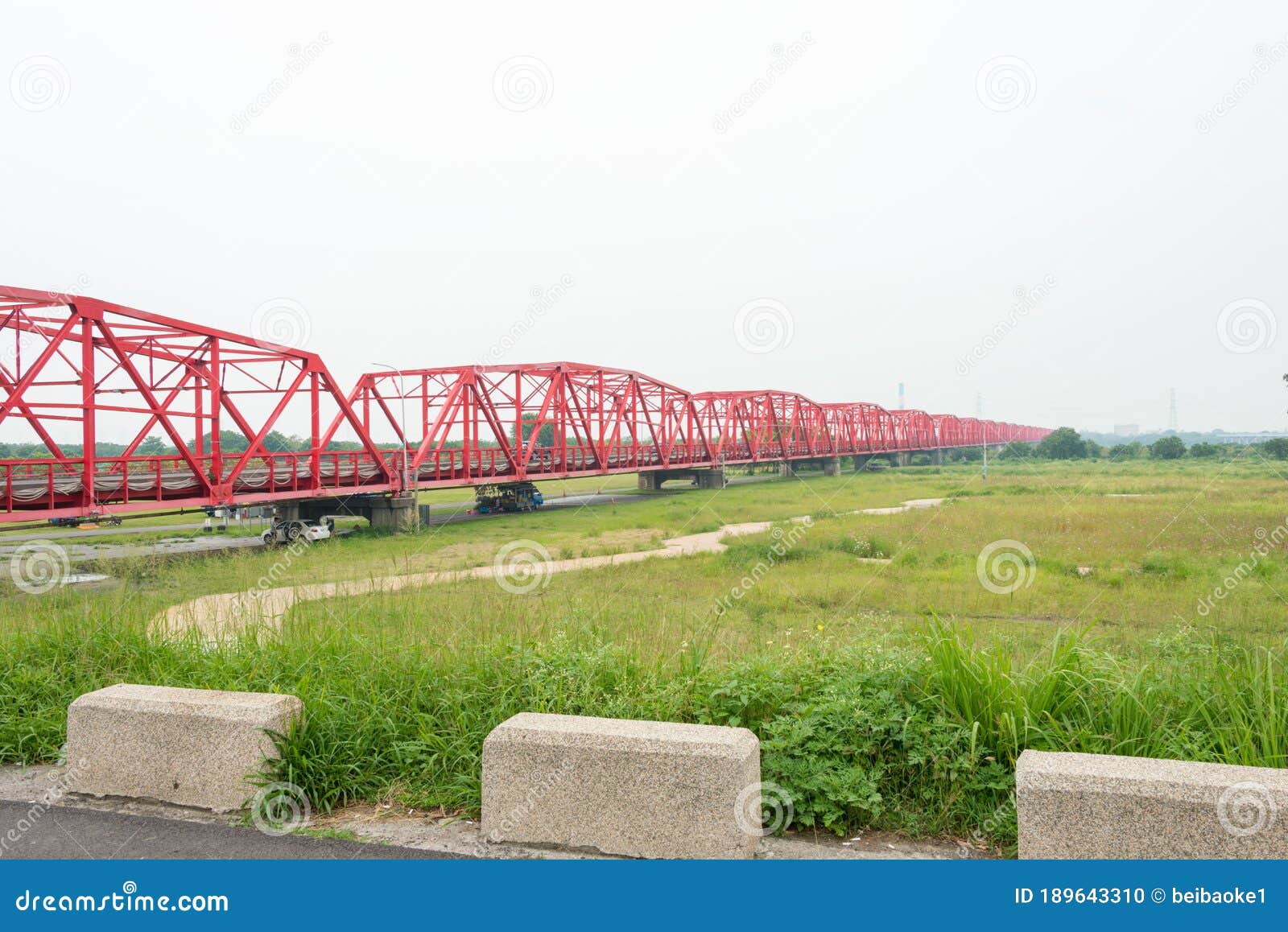 Xiluo Bridge in Xiluo, Yunlin, Taiwan. the Bridge Was Opened in 1953 ...