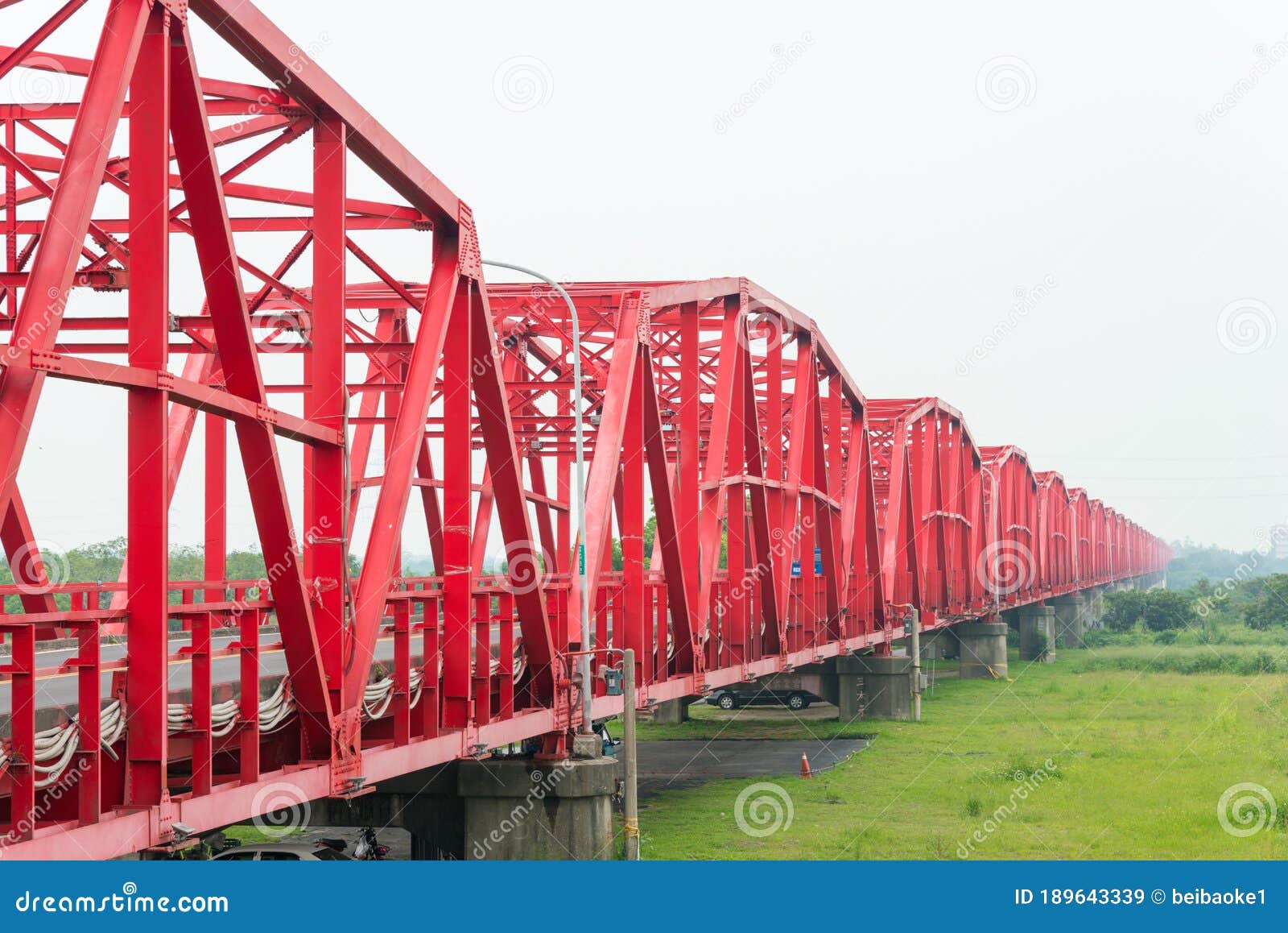 Xiluo Bridge in Xiluo, Yunlin, Taiwan. the Bridge Was Opened in 1953 ...