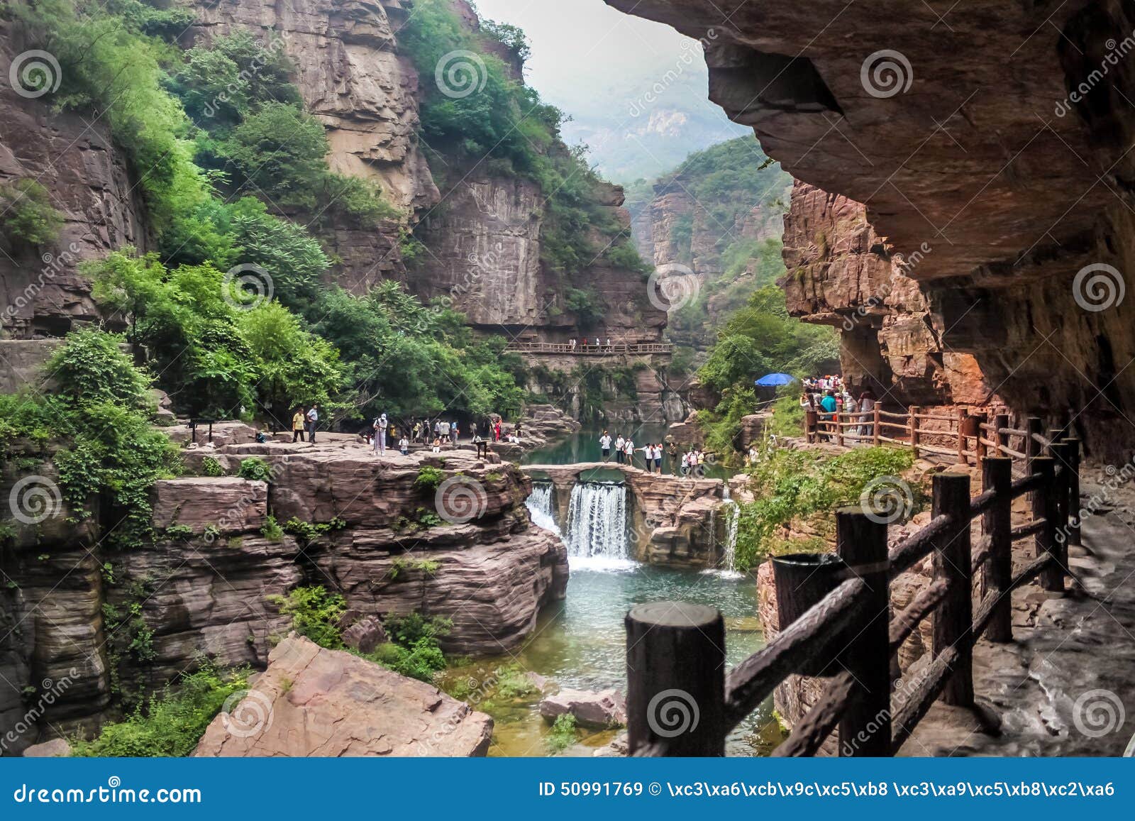 Yuntai Mountain editorial stock image. Image of canyon - 50991769