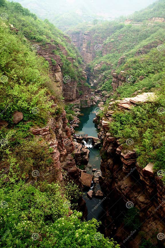 Yuntaishan stock image. Image of tourism, henan, scenery - 14286885