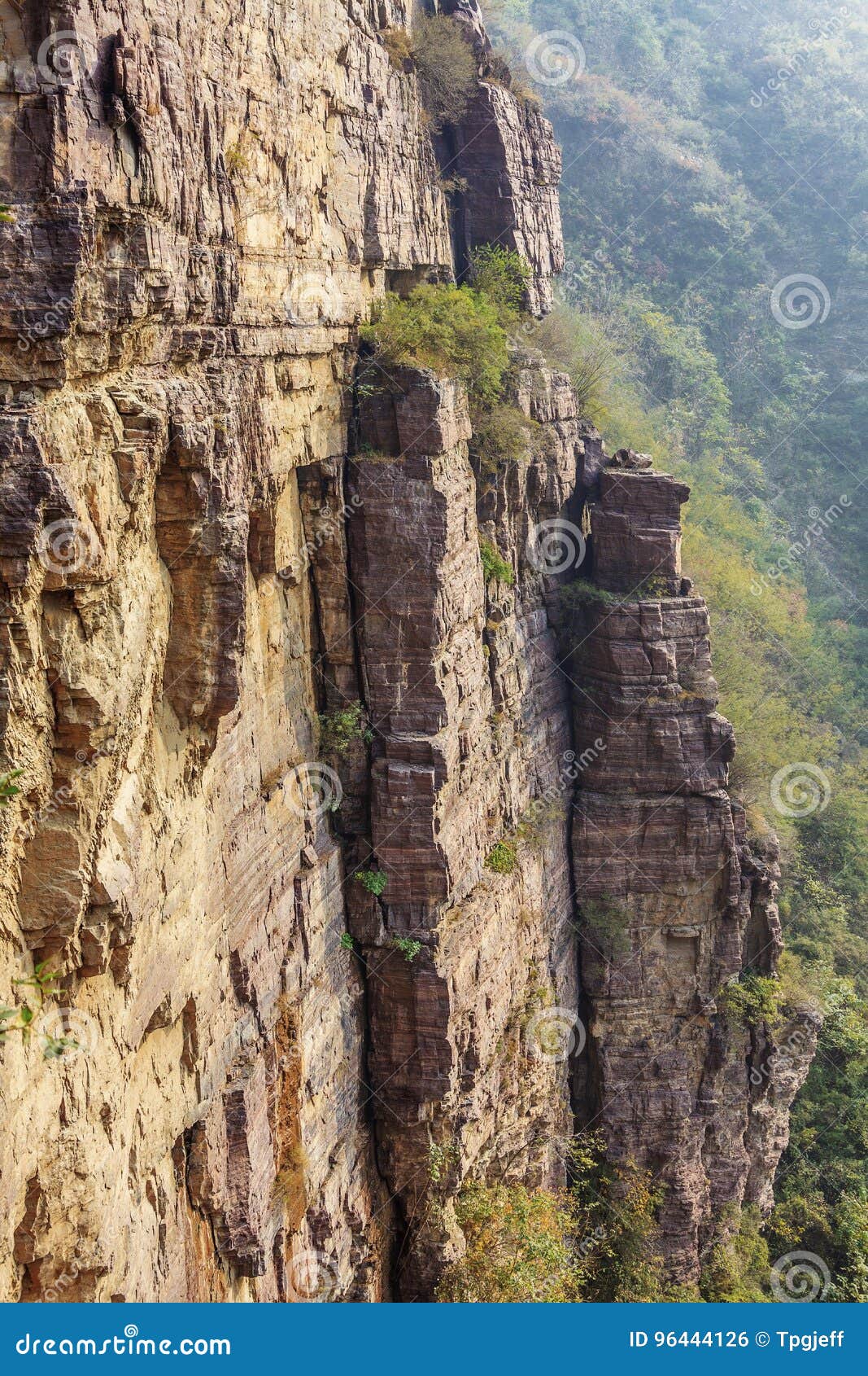 Yuntaishan stock photo. Image of danxia, famouse, cliff - 96444126