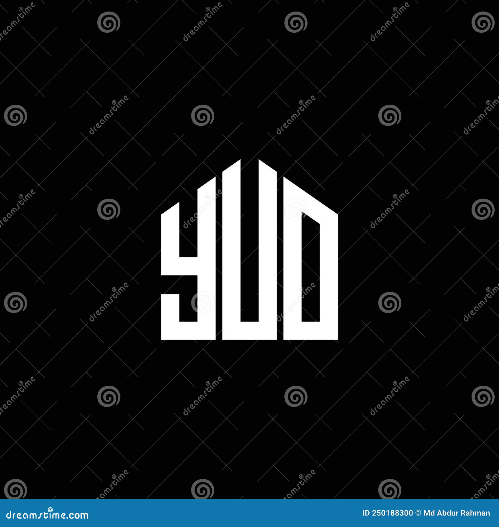 YUO Letter Logo Design On BLACK Background. YUO Creative Initials ...
