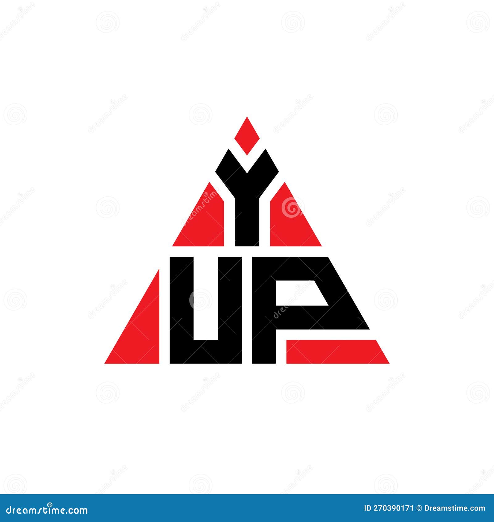 YUP Triangle Letter Logo Design with Triangle Shape. YUP Triangle Logo ...