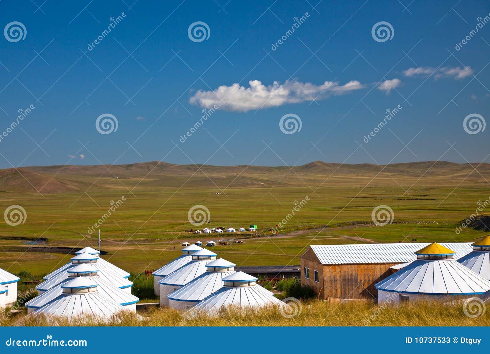 Yurt stock image. Image of home, door, central, china - 10737533