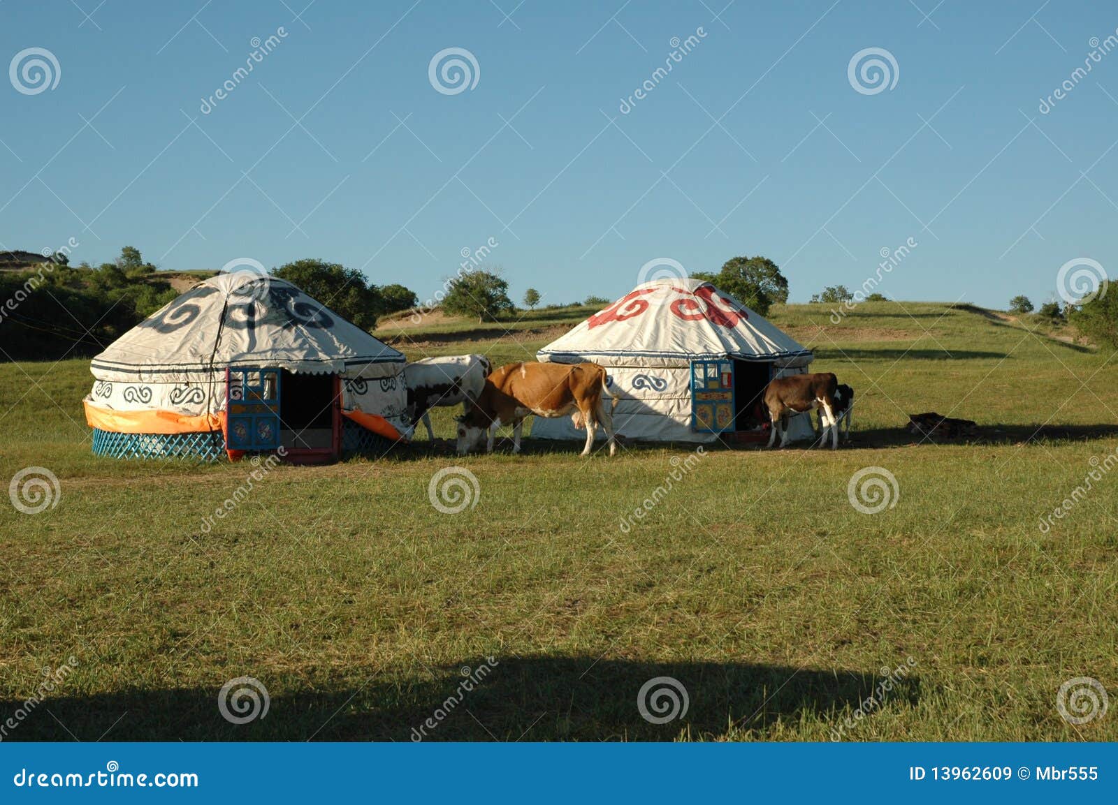 Yurt stock image. Image of yurt, coloured, asian, wave - 13962609