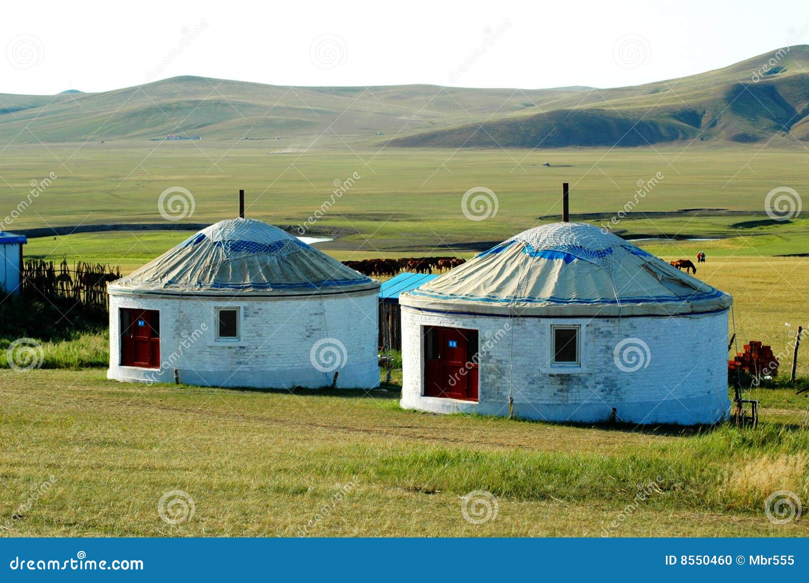 Yurt stock photo. Image of wave, blue, china, nationality - 8550460
