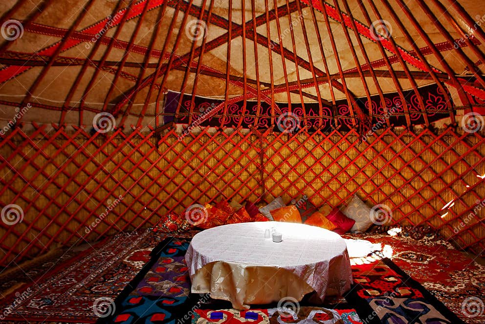 Yurt Interiors stock photo. Image of dwelling, structure - 6853146
