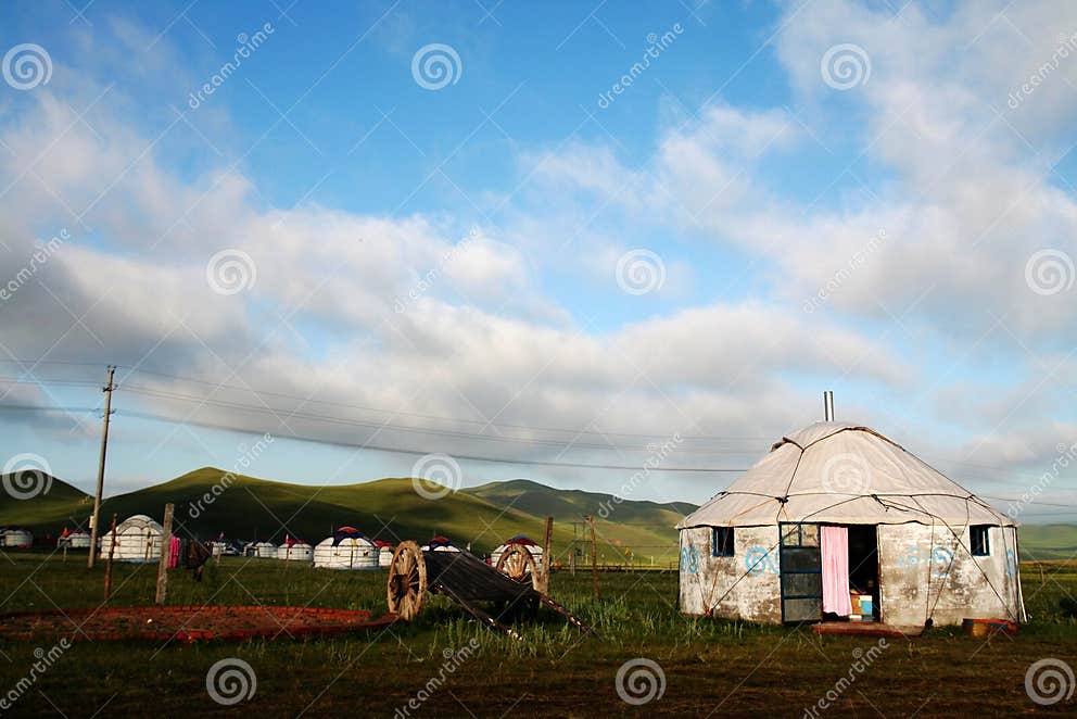 Yurt and lele vehicle stock image. Image of china, lele - 4276979