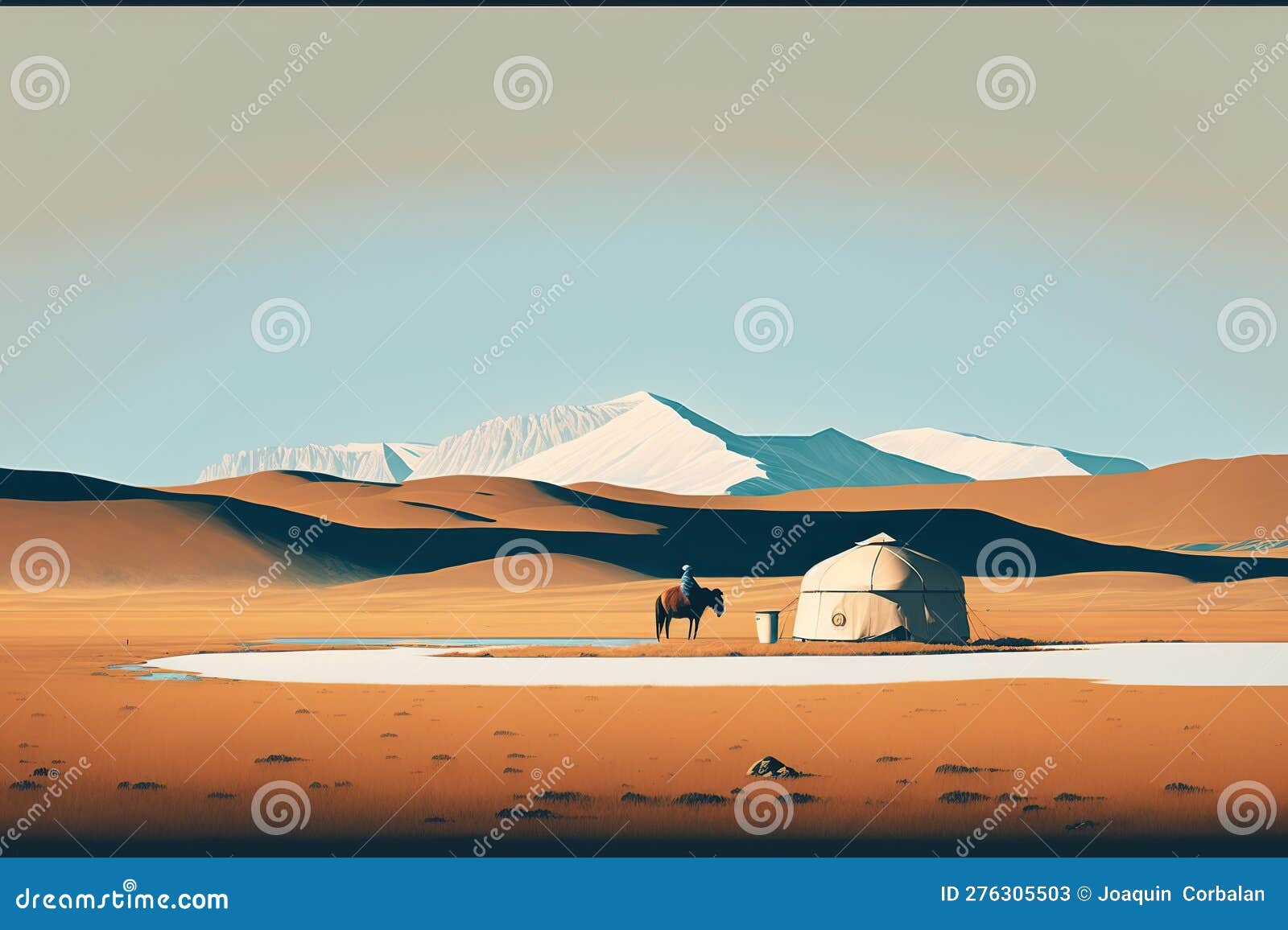 Mongolia - Flat Country Map Silhouette Cartoon Vector | CartoonDealer ...