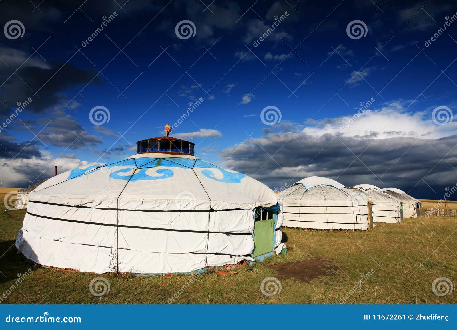 Yurt - Nomad s tent stock image. Image of scene, grass - 11672261