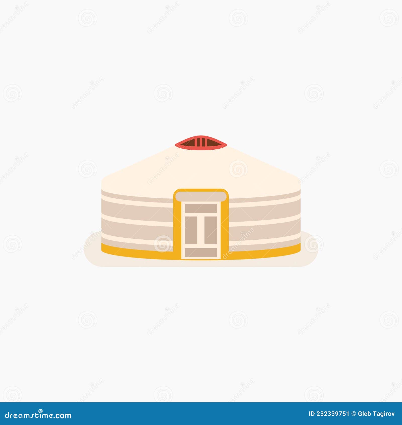 Yurt Of Nomads. Hand Draw. Sketch Drawing.Vector Illustration ...