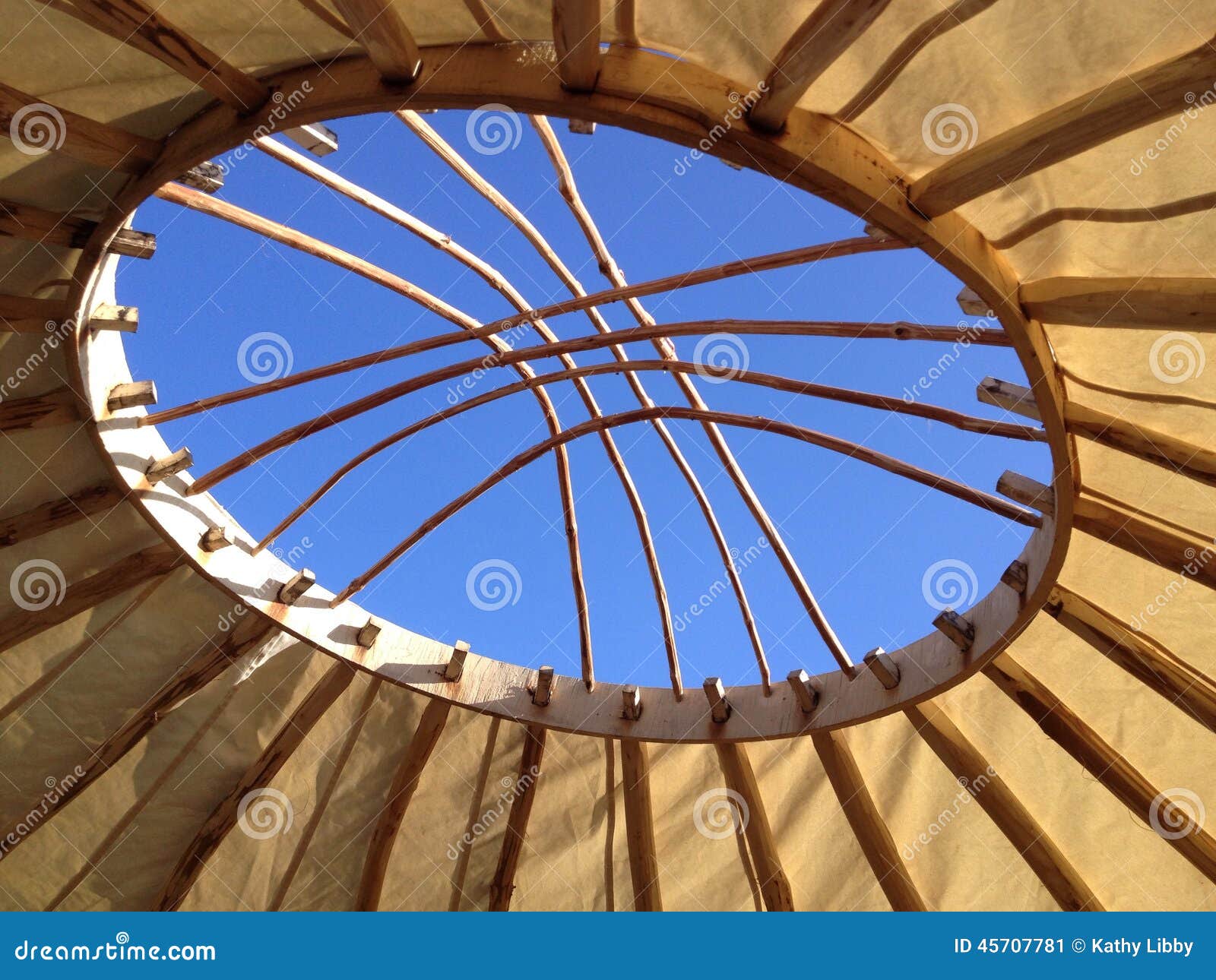 Yurt roof stock image. Image of window, hole, cloth, yurt - 45707781